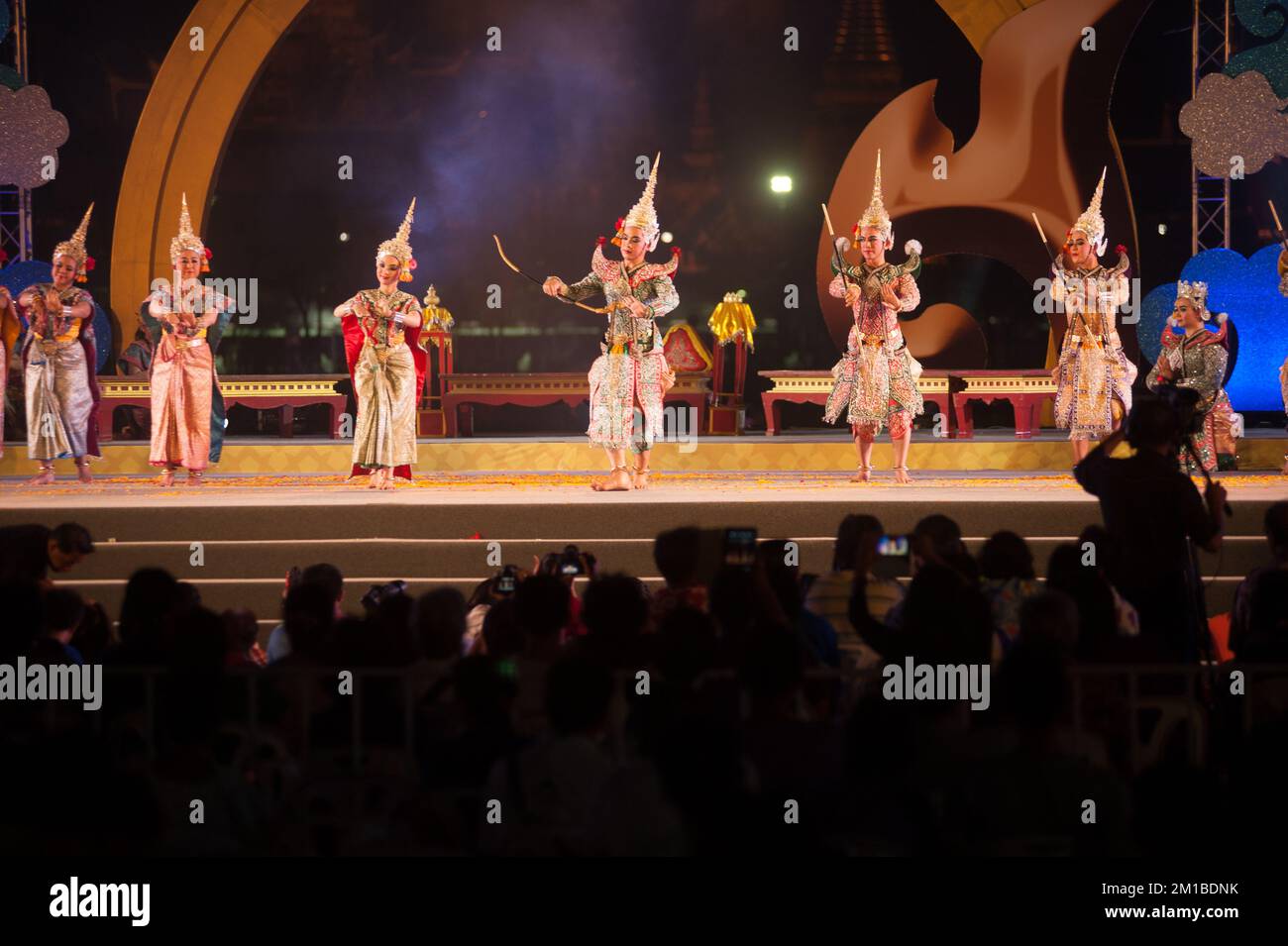 Khon is traditional dance drama art of Thai classical masked, this ...