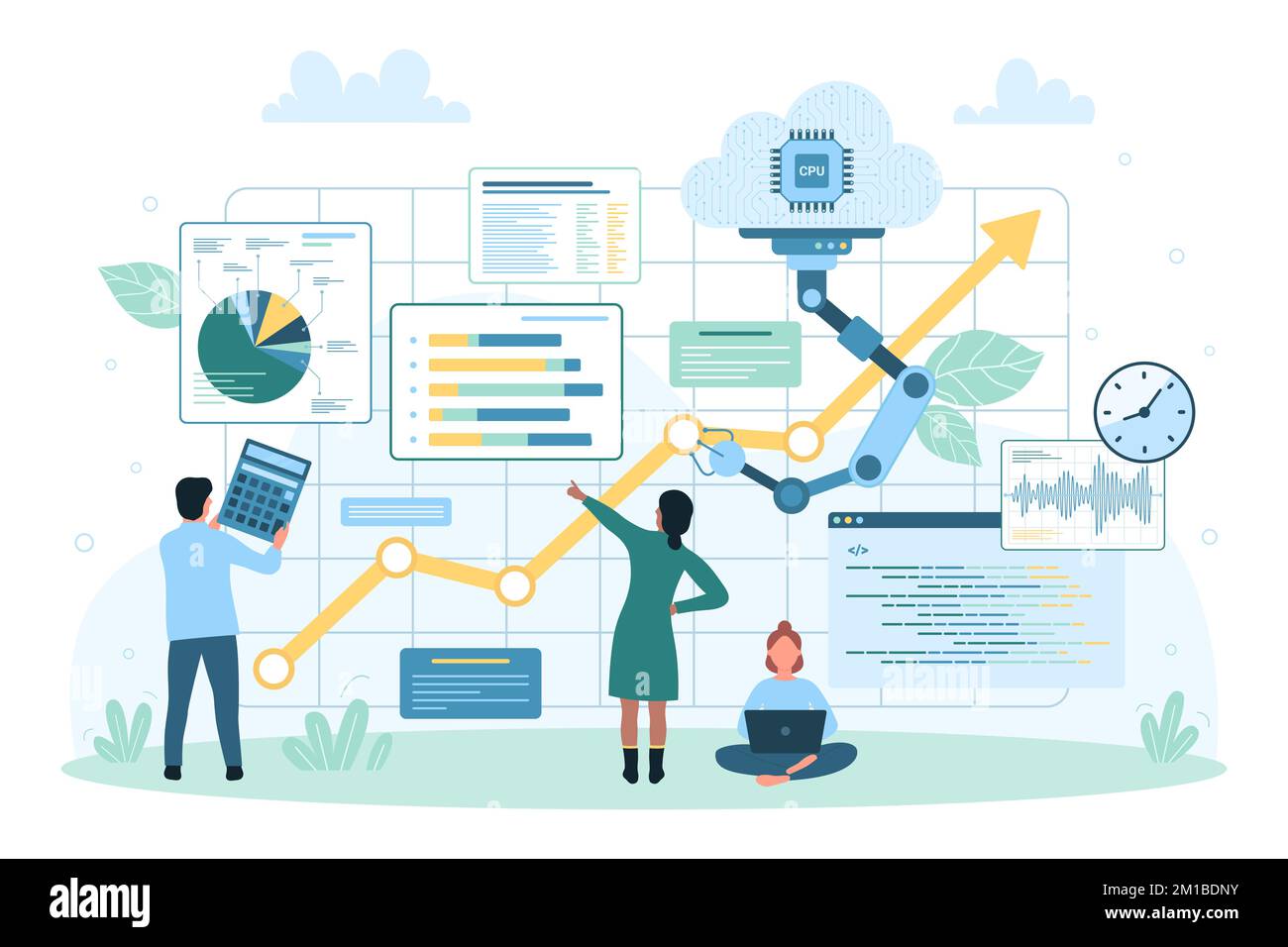 Build automation background Stock Vector Images - Alamy