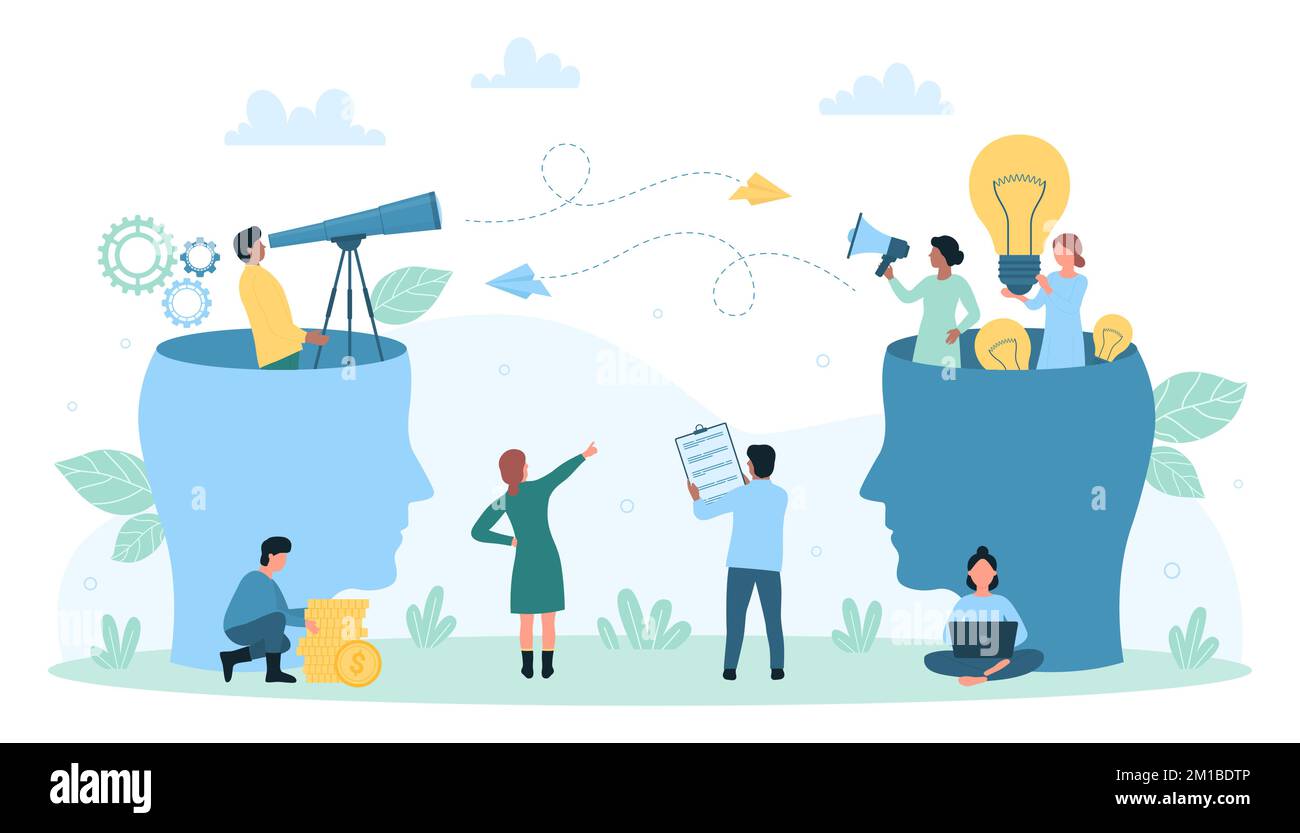 Human resources vector illustration. Cartoon professional tiny HR ...