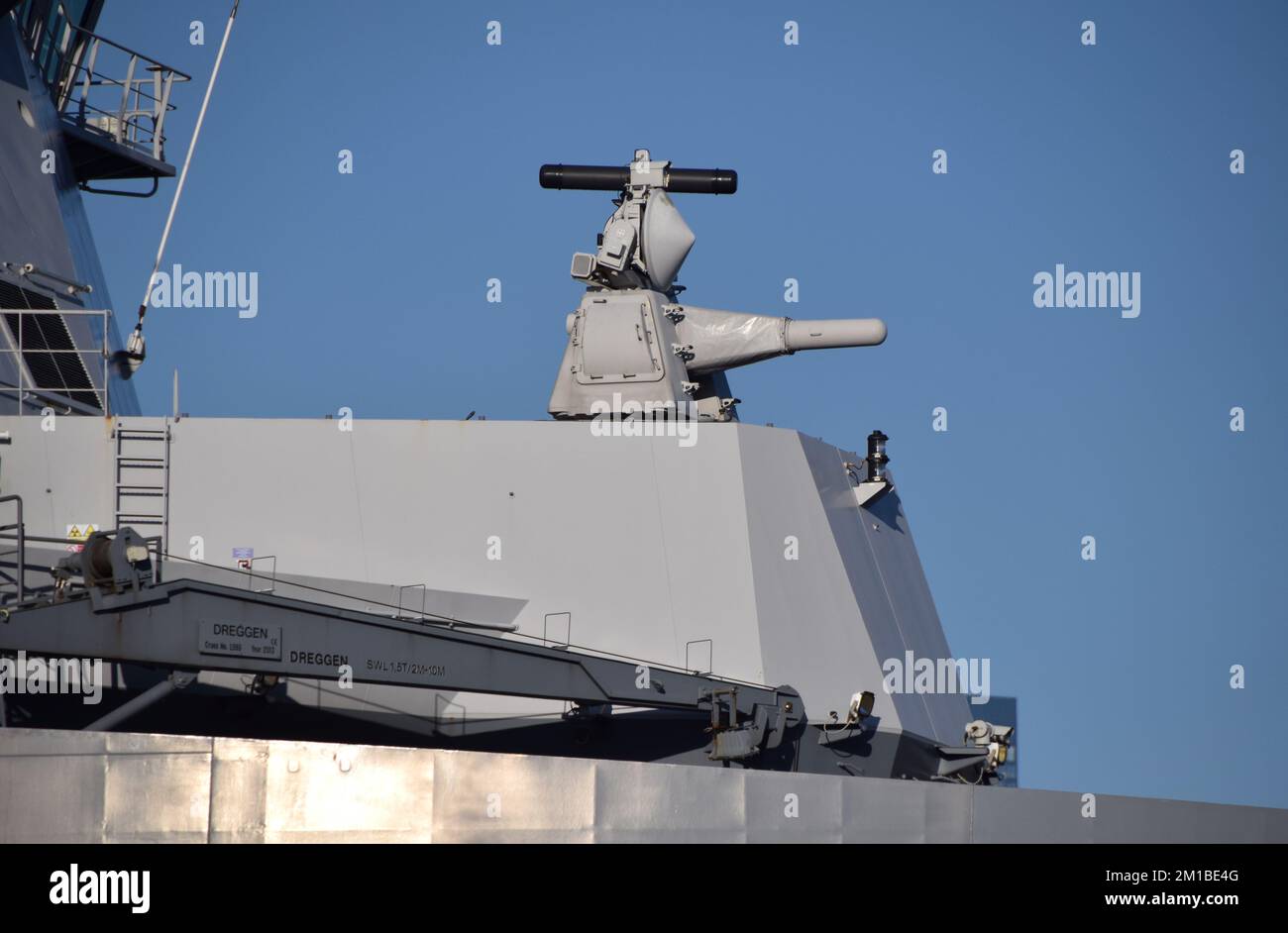 HNLMS Karel Doorman a Dutch Navy fleet auxiliary support vessel moored ...
