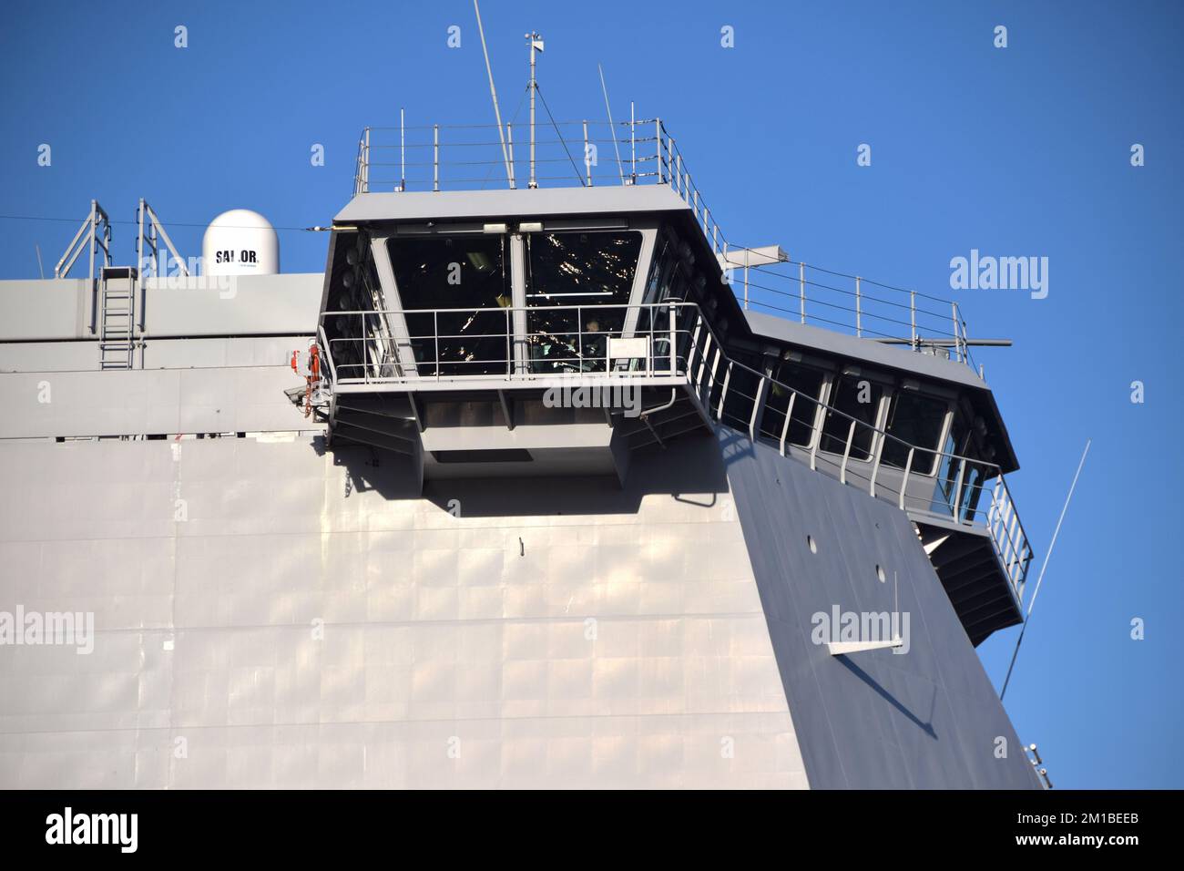 HNLMS Karel Doorman a Dutch Navy fleet auxiliary support vessel moored ...