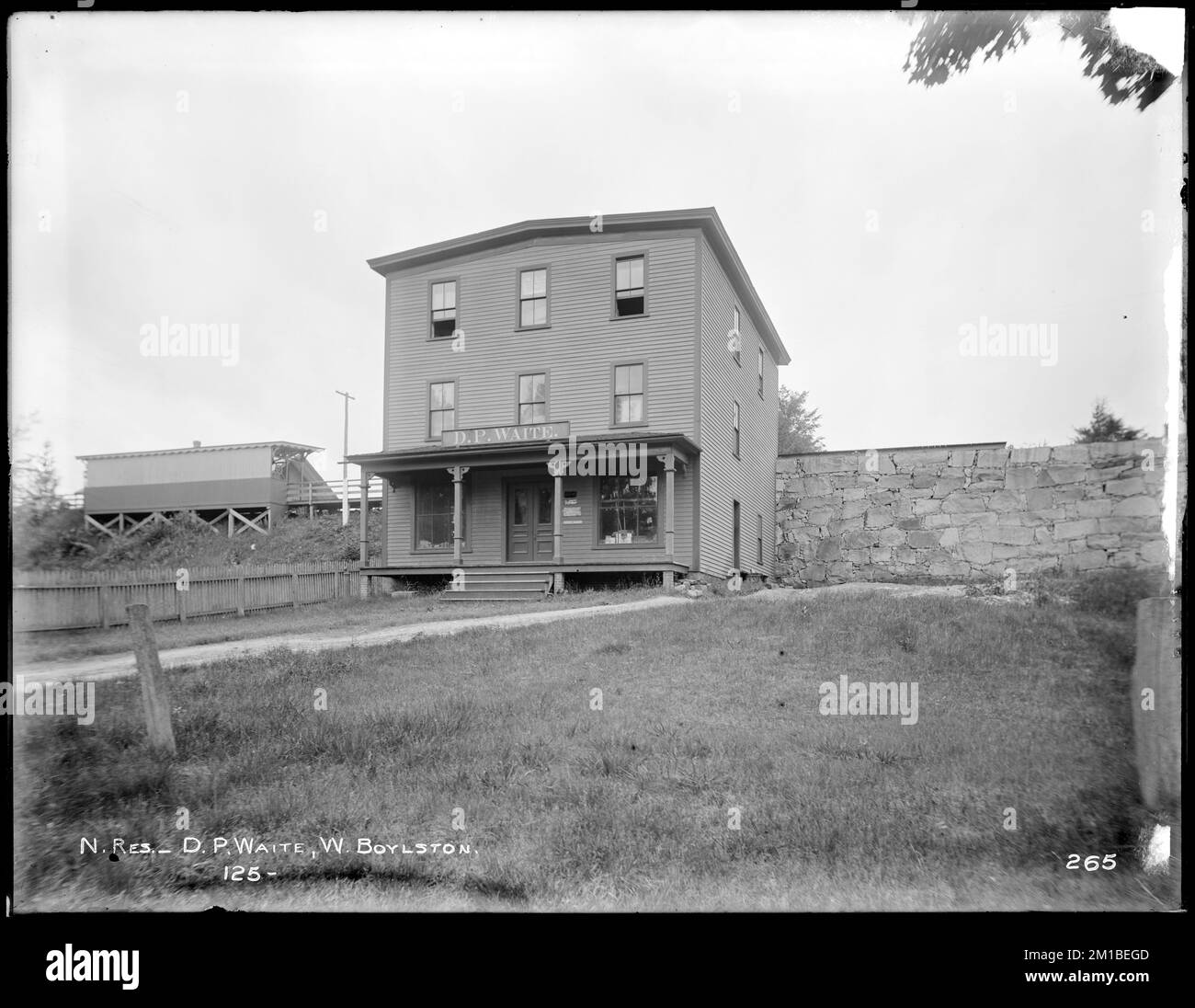 Wachusett Reservoir, D. P. Waite's store, on west side of Holbrook ...