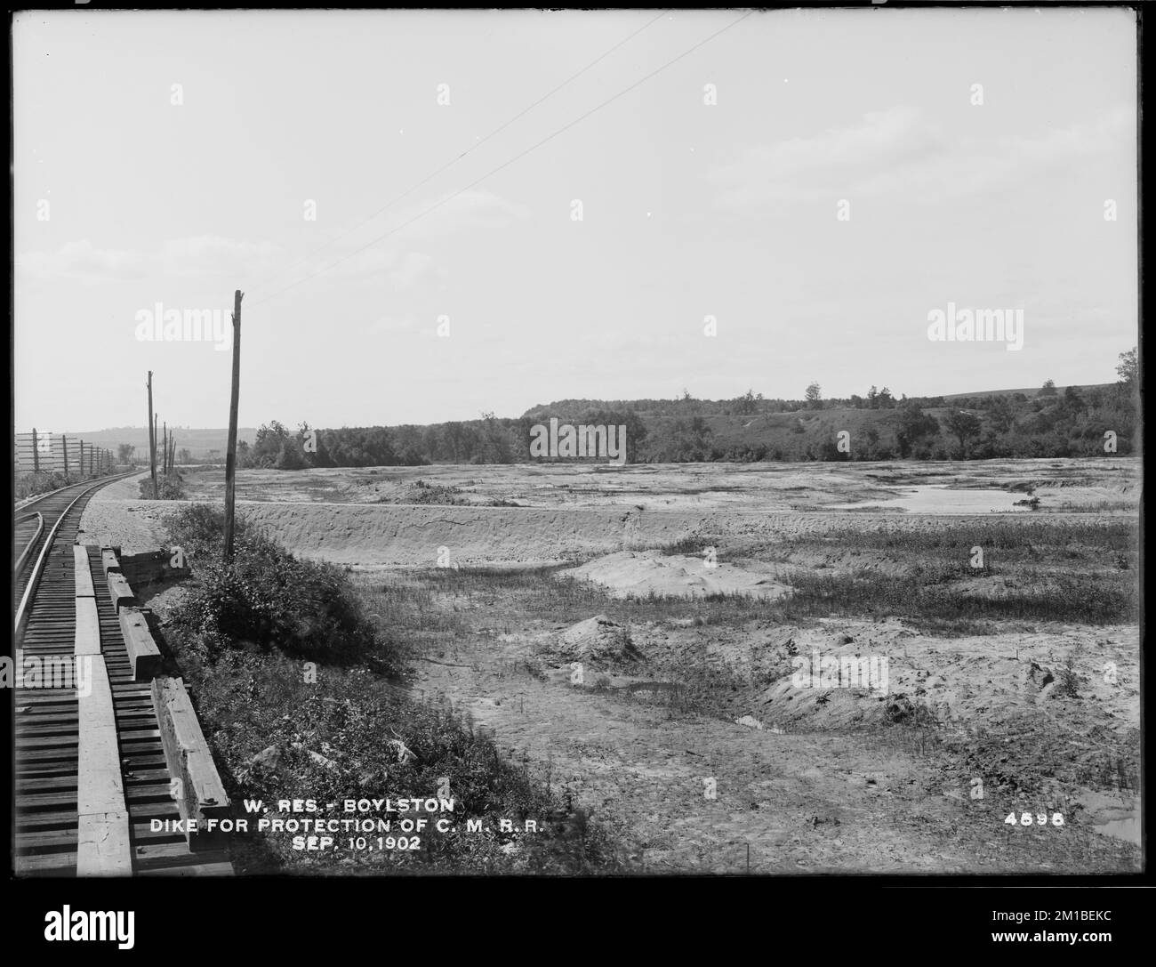 Wachusett Reservoir, dike for protection of Central Massachusetts ...
