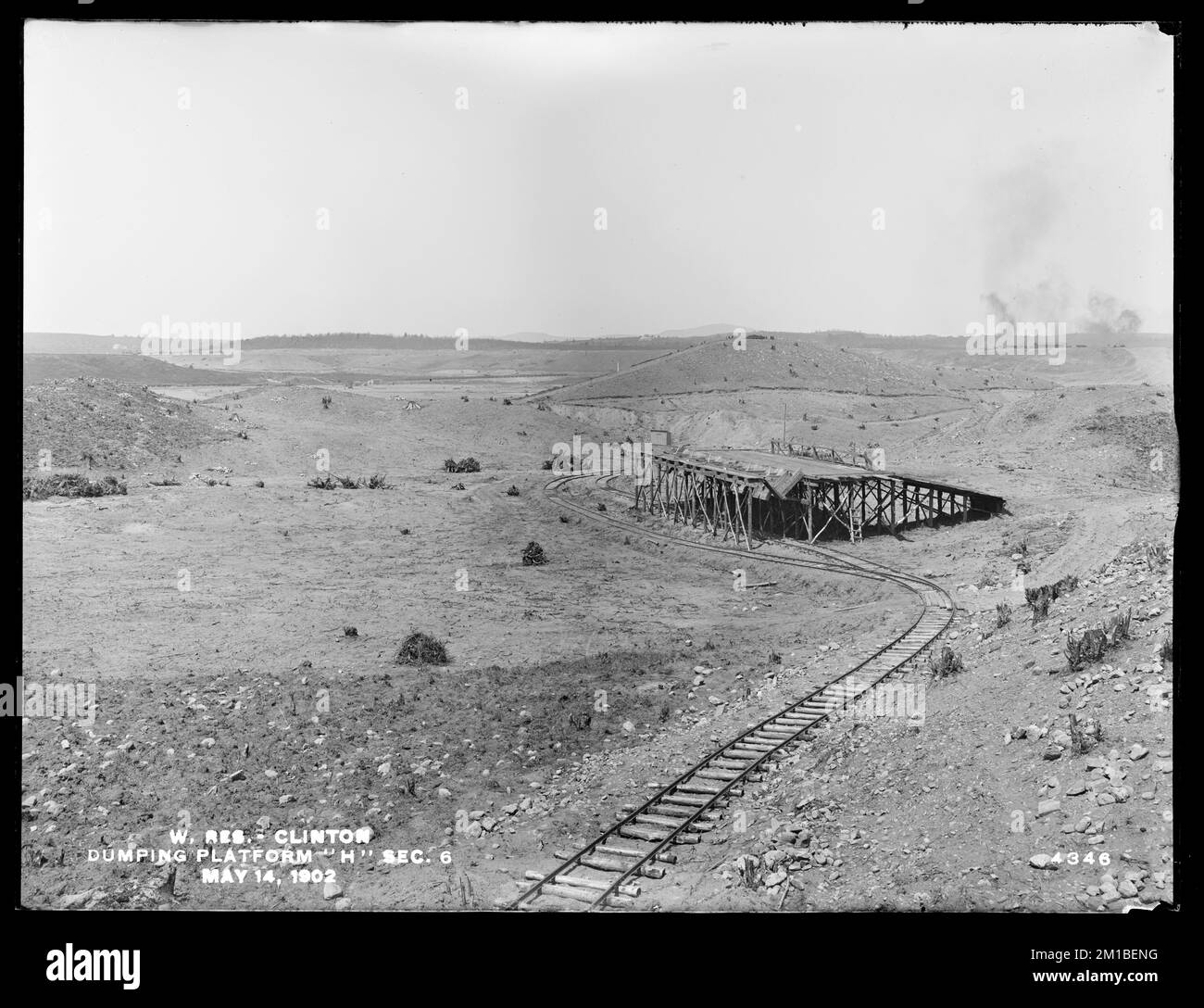 Wachusett Reservoir, Dumping platform 'H', Section 6, Clinton, Mass ...
