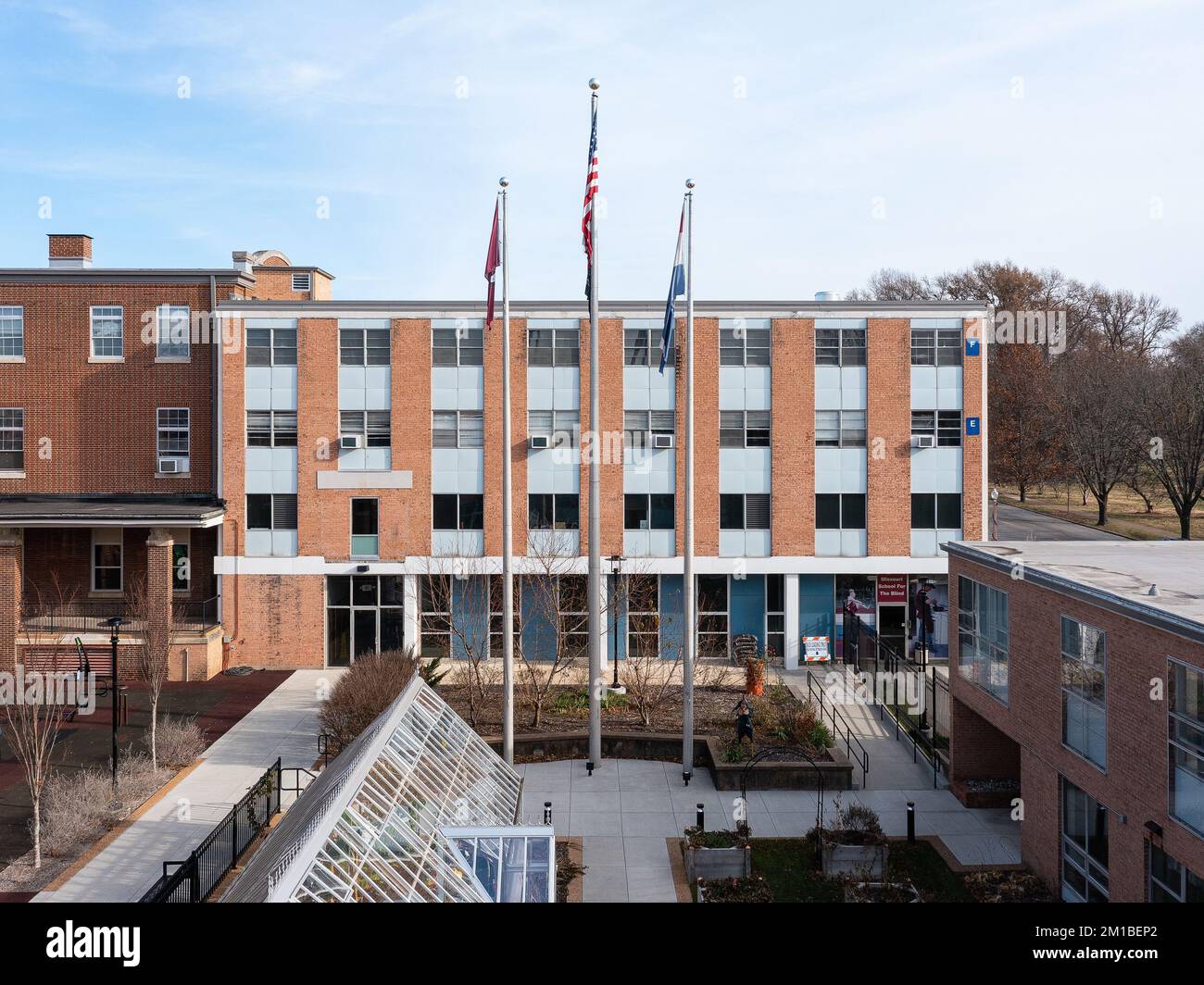 Missouri School for the Blind, designed by Pearce & Pearce Stock Photo ...