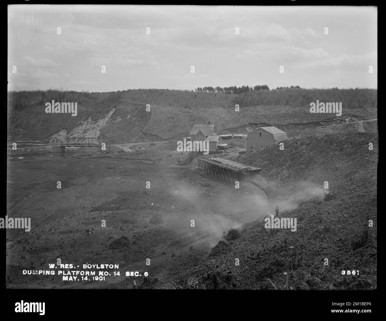 Wachusett Reservoir, Dumping Platform No. 14, Section 6, near Dover ...