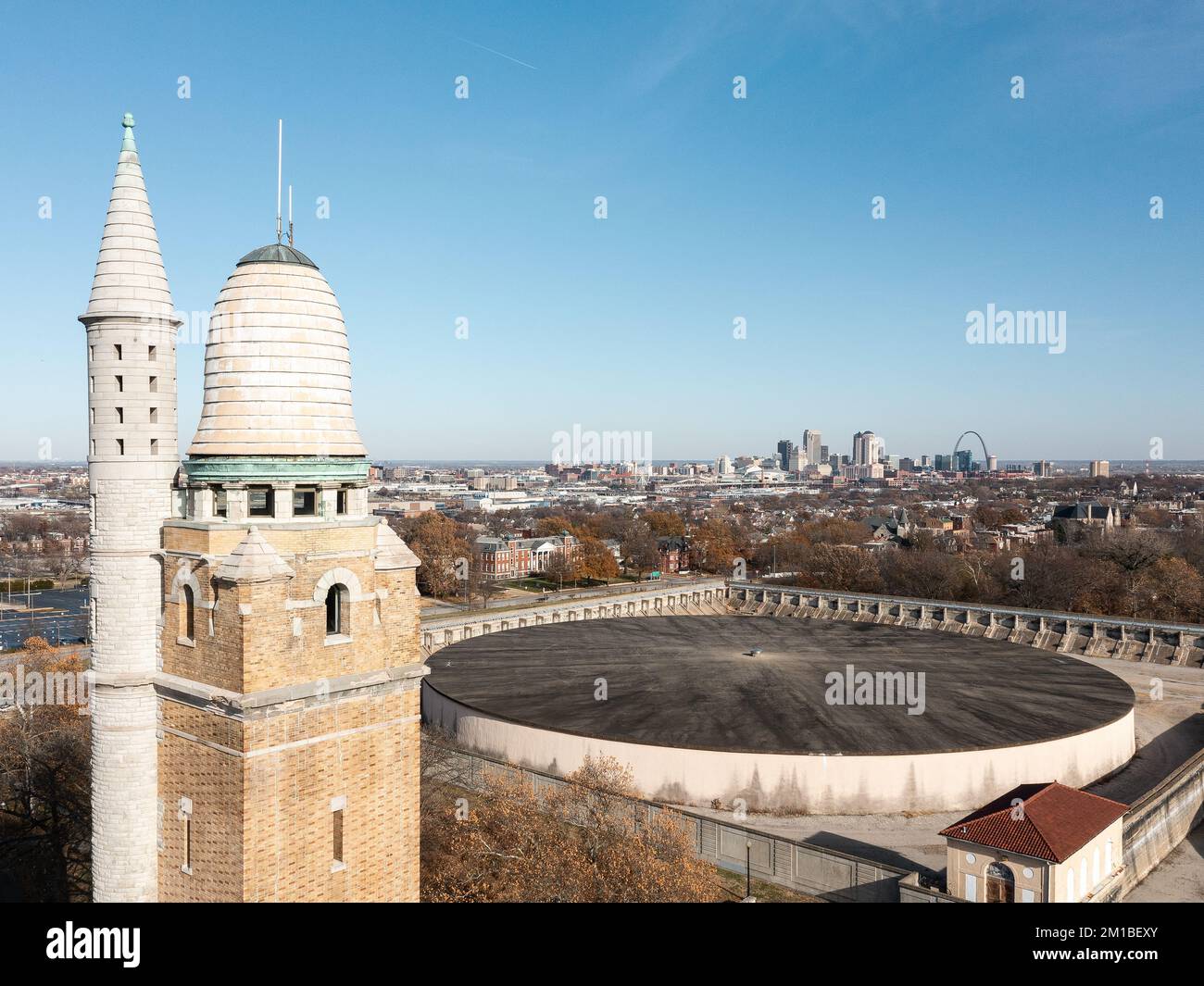 Compton Hill Reservoir and Tower Stock Photo - Alamy