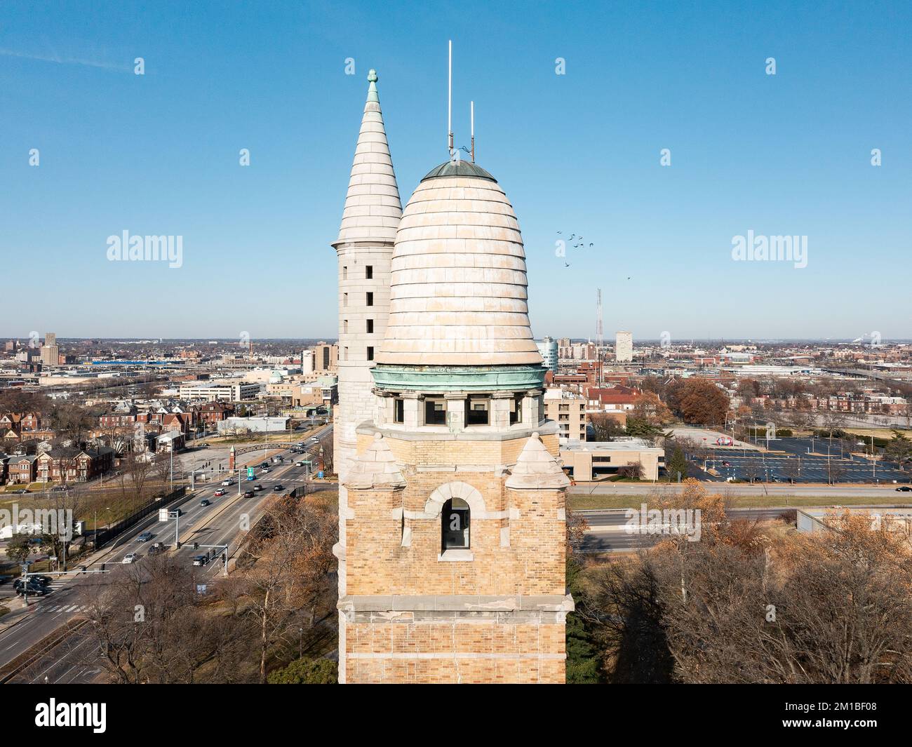 Compton Hill Reservoir and Tower Stock Photo - Alamy