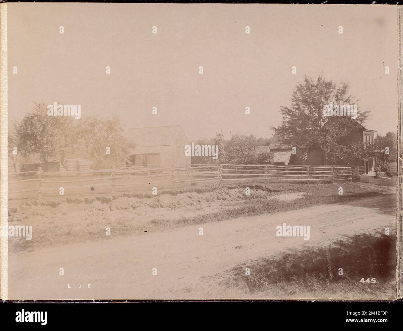 Wachusett Reservoir, Eliza N. Leadbetter's house, from the north ...