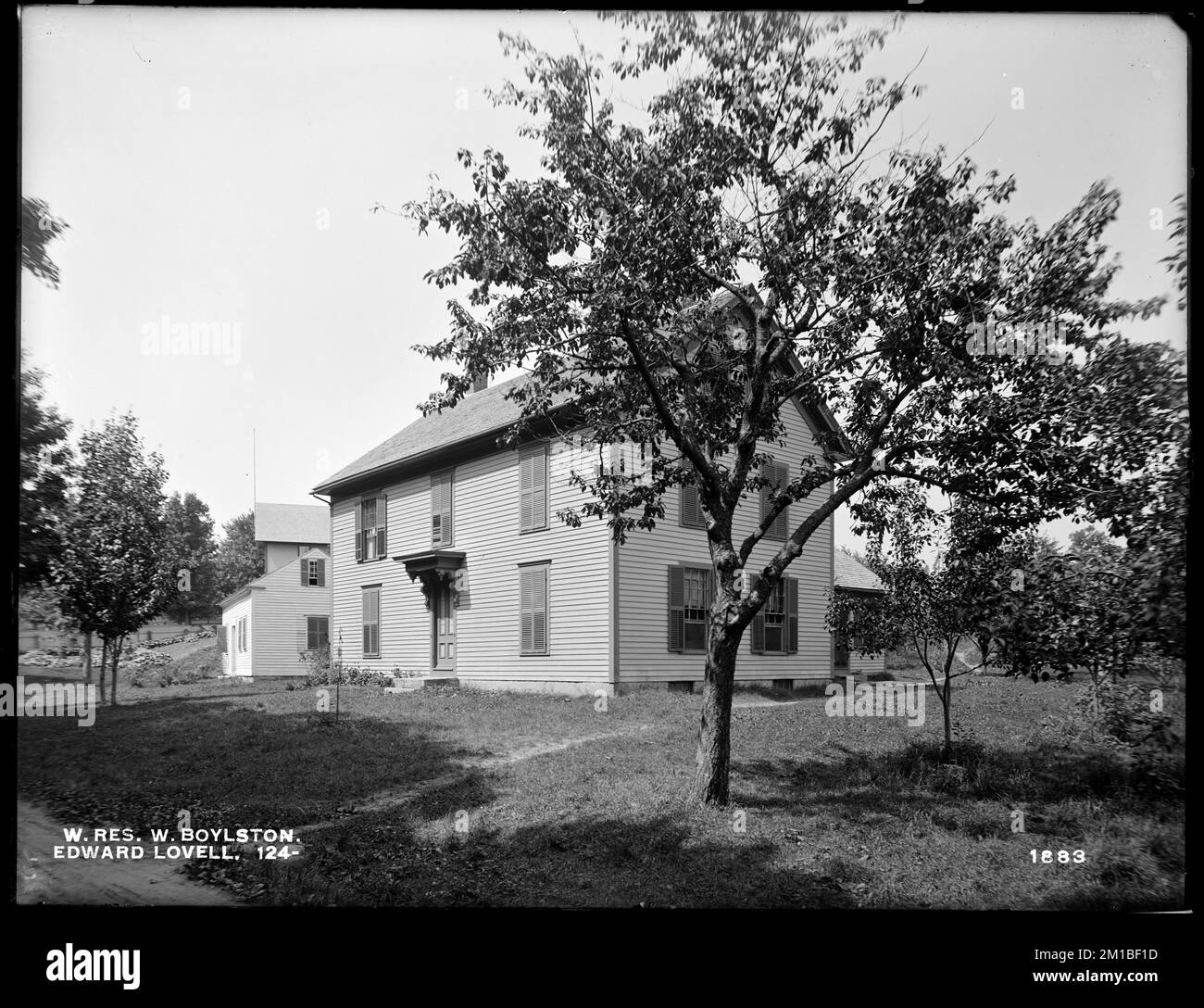 Wachusett Reservoir, Edward Lovell's house, on the westerly side of ...