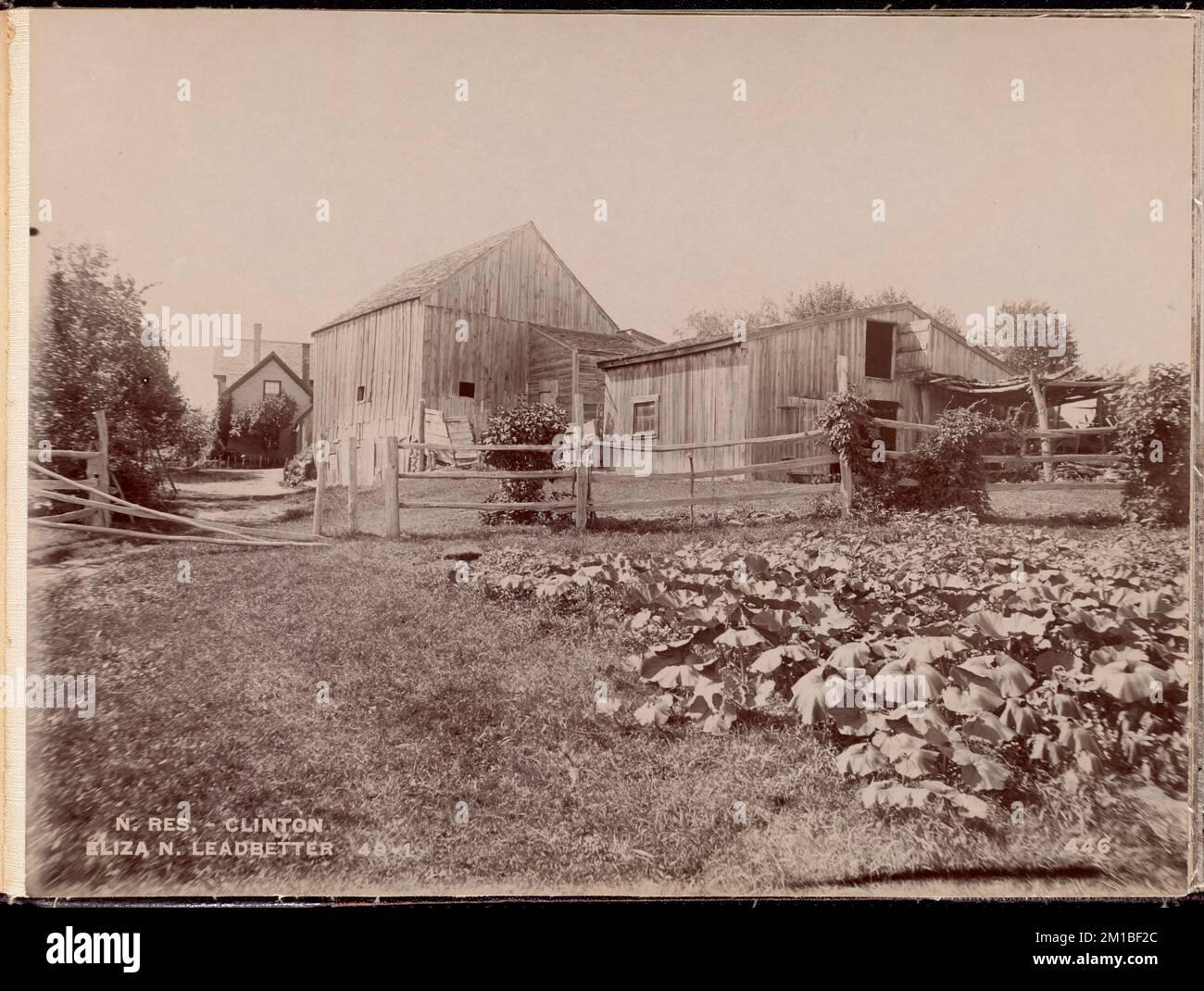 Wachusett Reservoir, Eliza N. Leadbetter's house, from the southeast ...