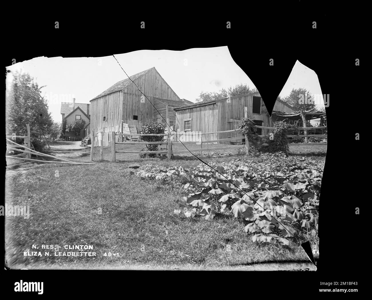 Wachusett Reservoir, Eliza N. Leadbetter's house, from the southeast ...