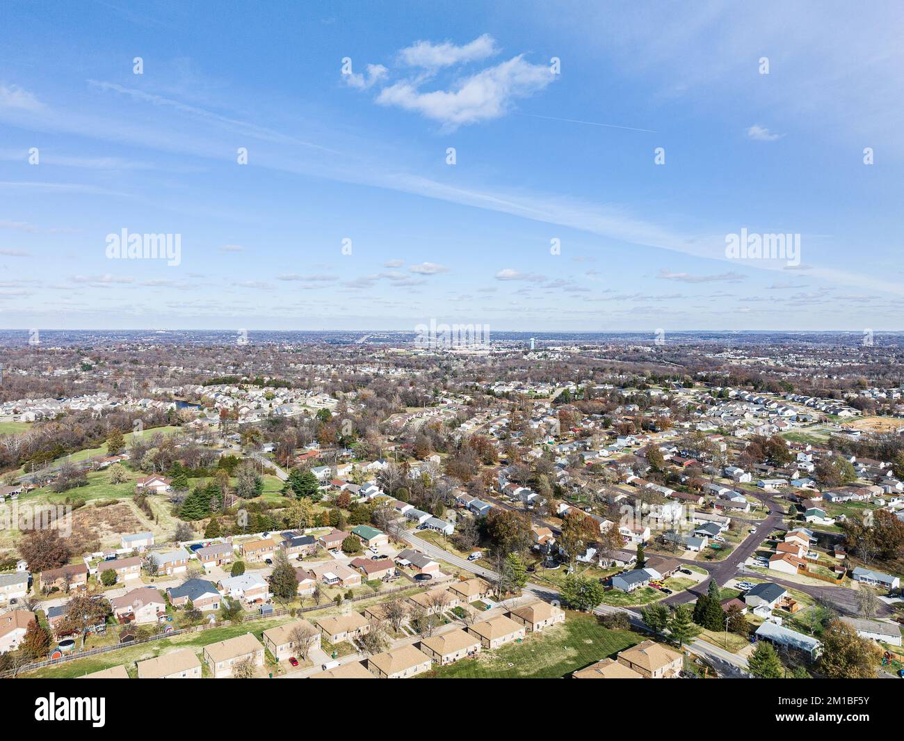 Aerial residential neighborhood suburban hi-res stock photography and ...