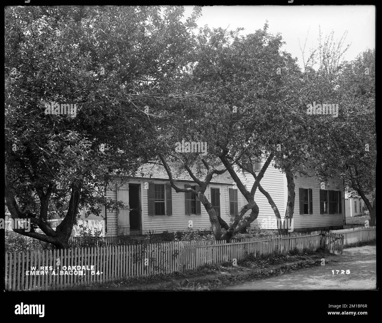 Wachusett Reservoir, Emery A. Bacon's house, on the southwesterly ...
