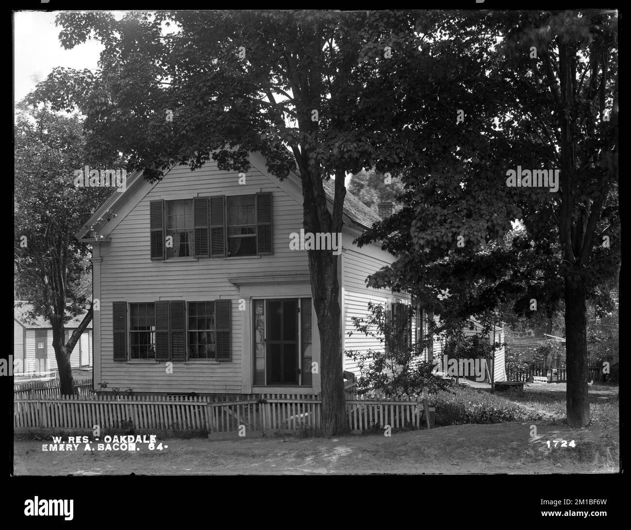 Wachusett Reservoir, Emery A. Bacon's house, on the southwesterly ...