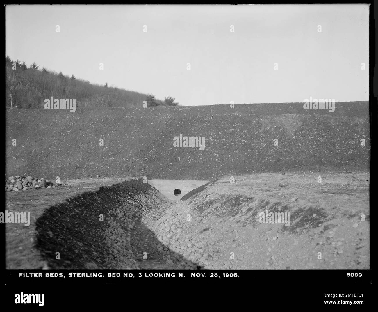 Wachusett Reservoir, Filter-bed No. 3, looking north, Sterling, Mass ...