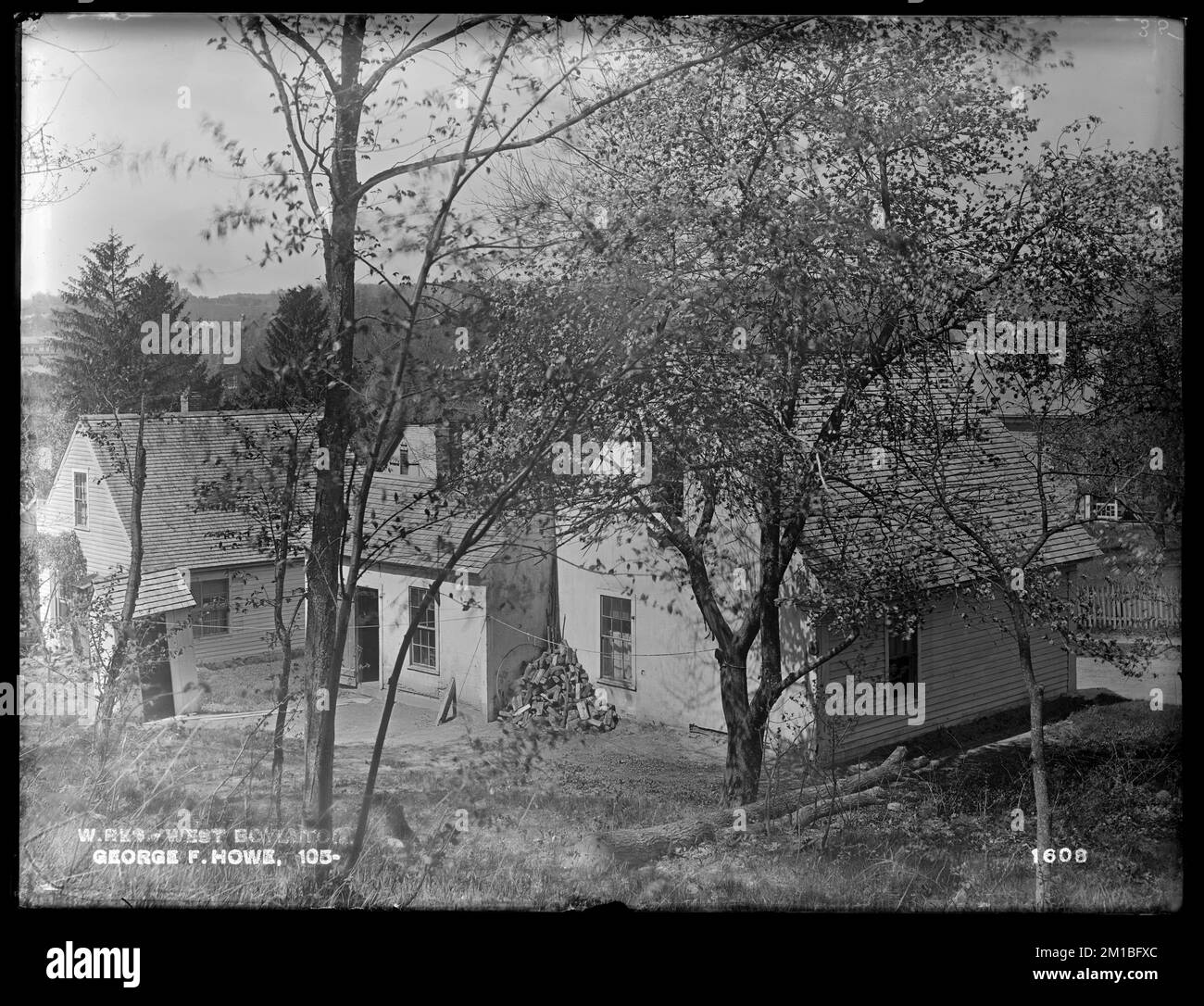 Wachusett Reservoir, George F. Howe's house, on the easterly side of ...