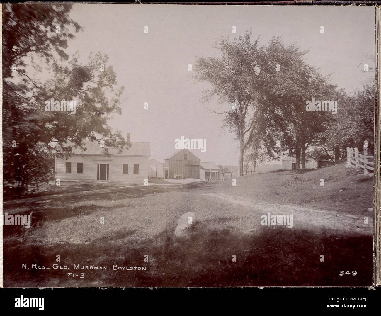 Wachusett Reservoir, George Murman's house, from the south, Boylston ...
