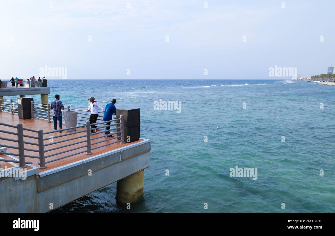 Jeddah , Saudi Arabia November 26 2022 - Red Sea corniche View ...
