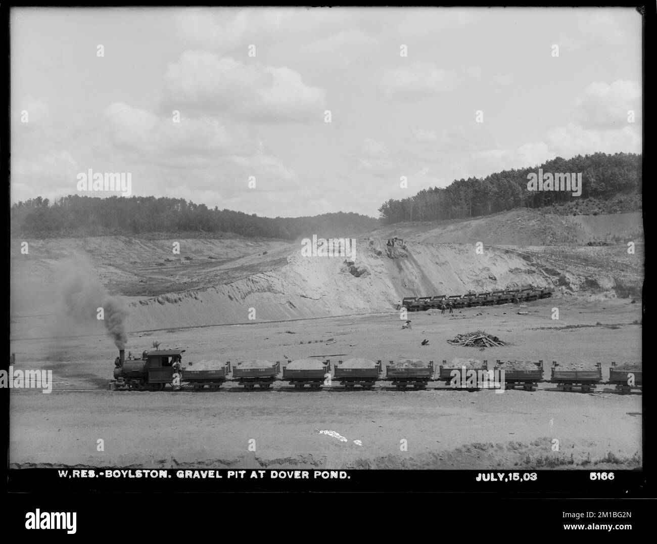 Wachusett Reservoir, gravel pit at Dover Pond, Boylston, Mass., Jul. 15 ...