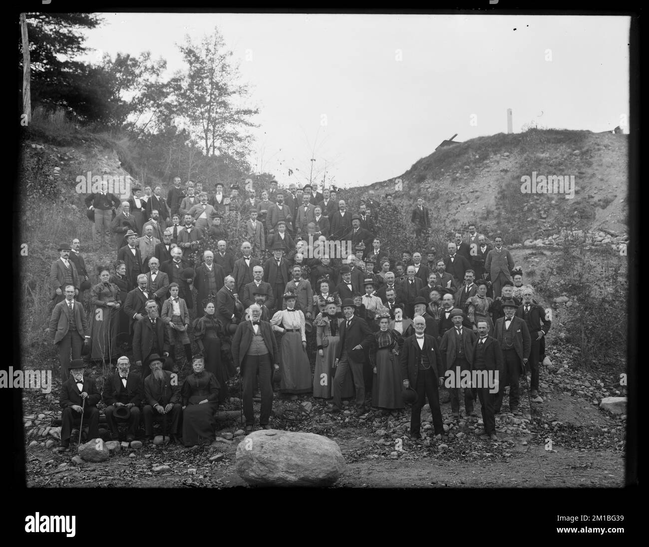 Wachusett Reservoir, group photo of Worcester County Society of ...