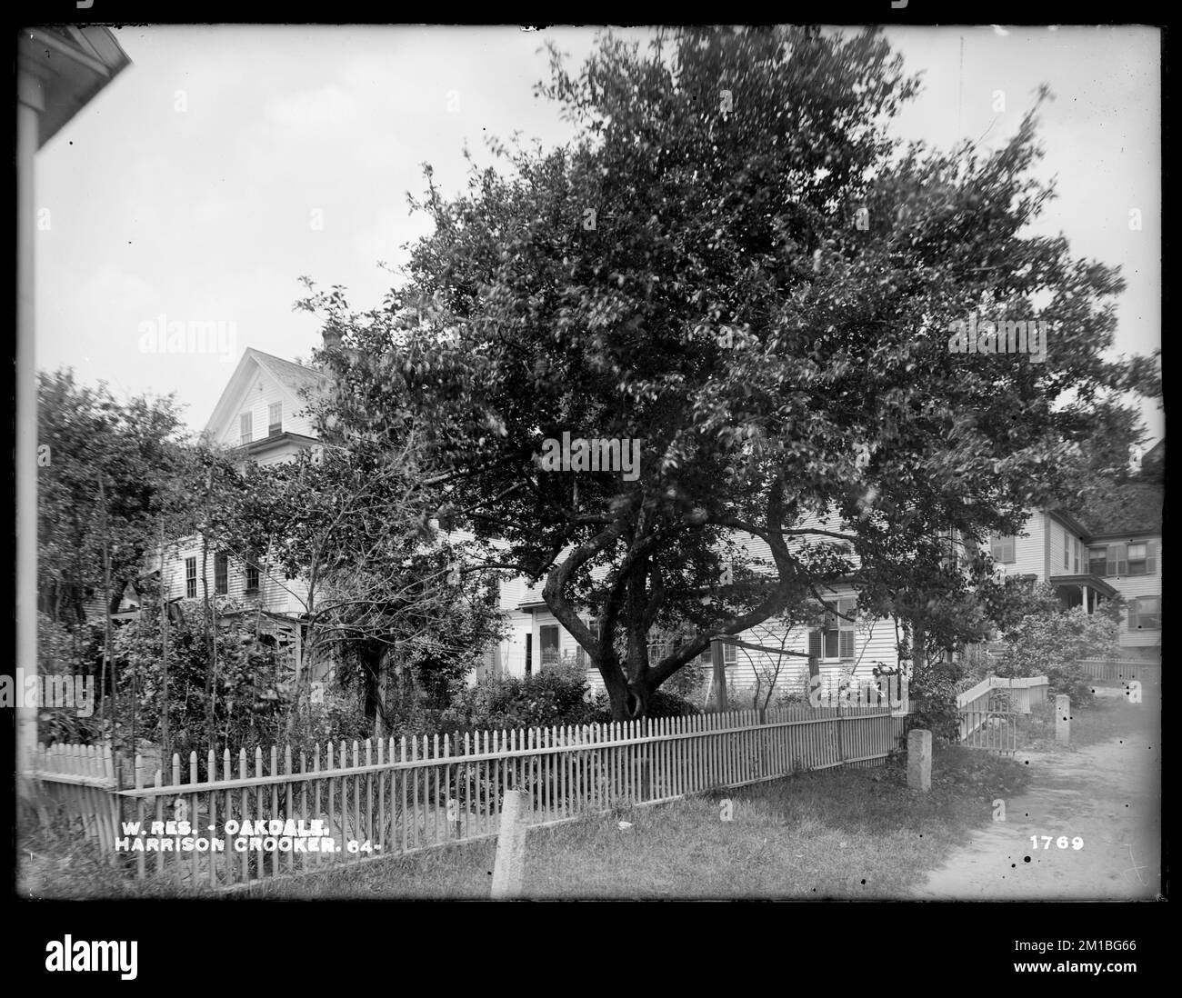 Wachusett Reservoir, Harrison Crooker's buildings, on the southwesterly ...
