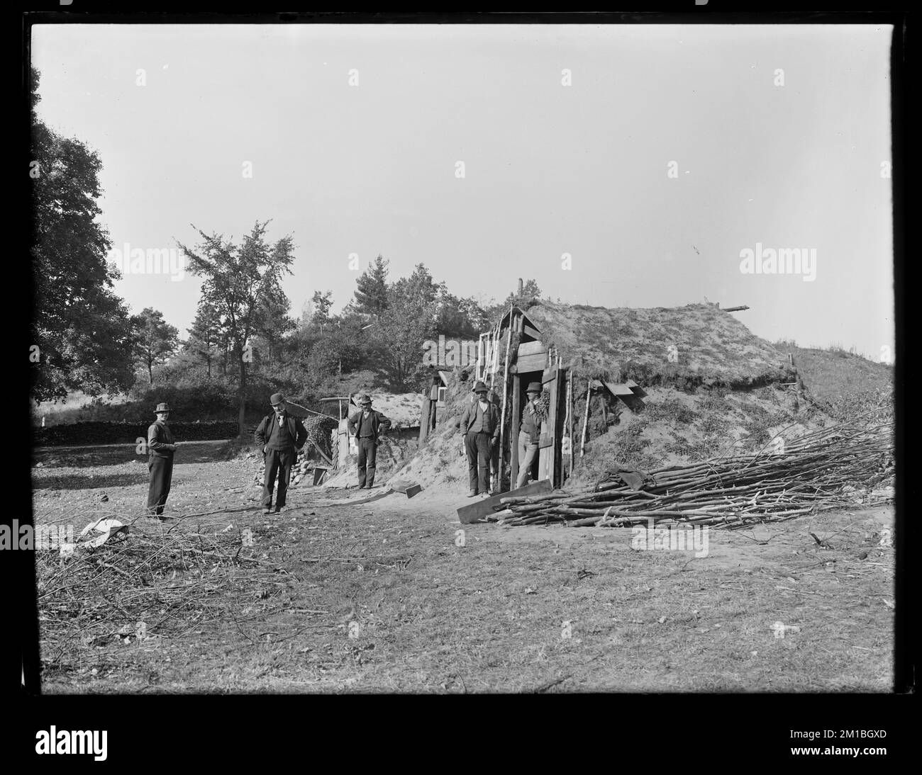Wachusett Reservoir, Italian camp, Clinton, Mass., Oct. 20, 1897 ...