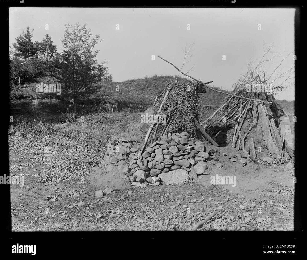 Wachusett Reservoir, Italian camp, Clinton, Mass., Oct. 10, 1897 ...