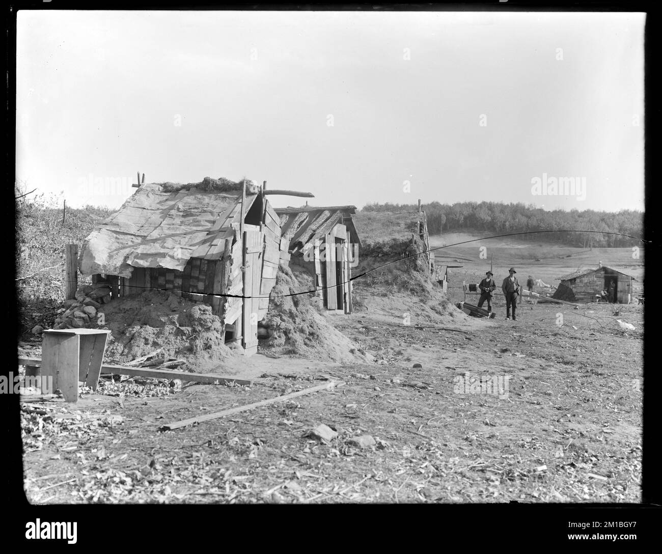 Wachusett Reservoir, Italian camp, Clinton, Mass., Oct. 10, 1897 ...