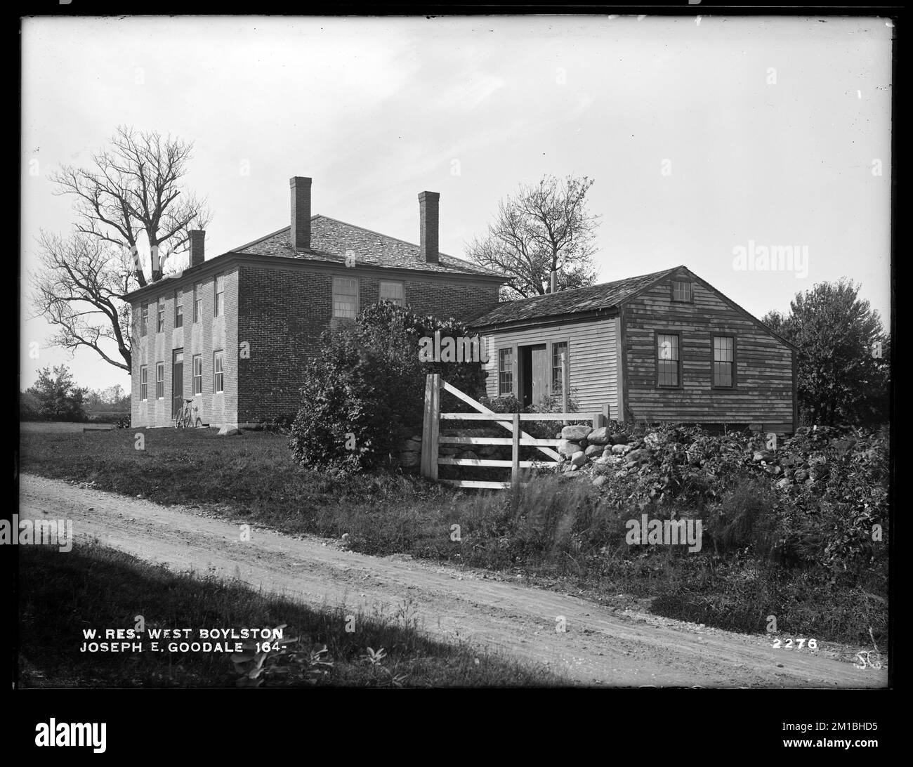 Wachusett Reservoir, Joseph E. Goodale's house, on the westerly side of ...