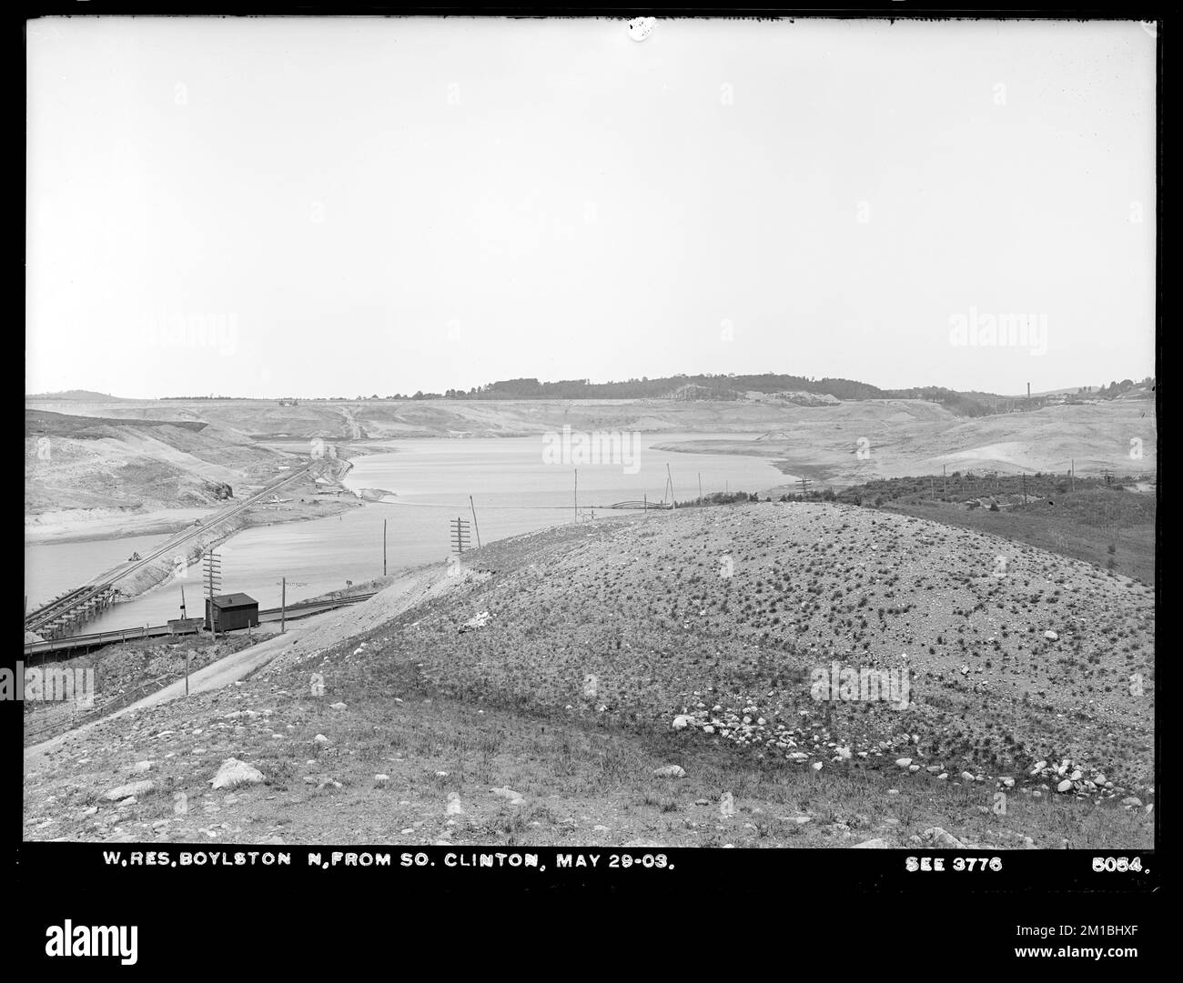 Wachusett Reservoir, looking northerly from South Clinton, (compare ...