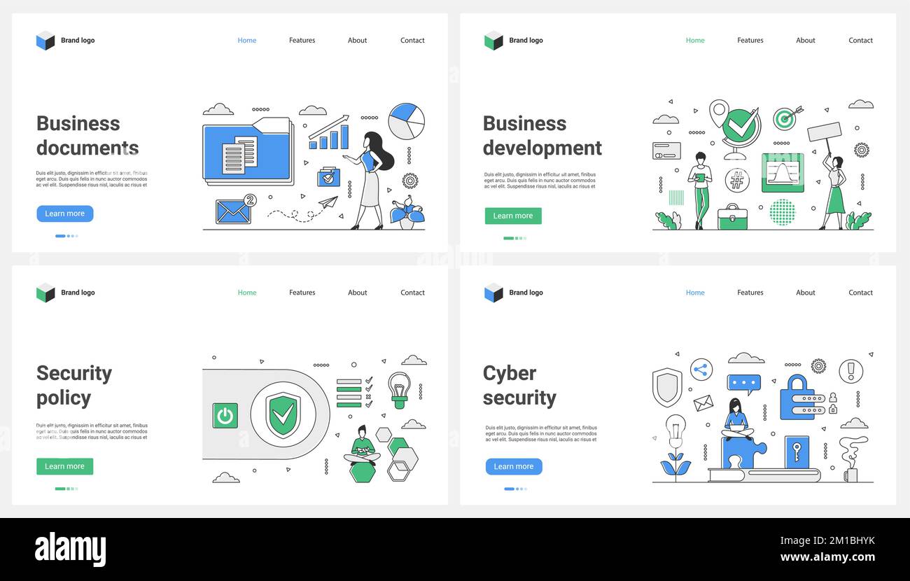 Business document protection and management, cyber security thin line ...