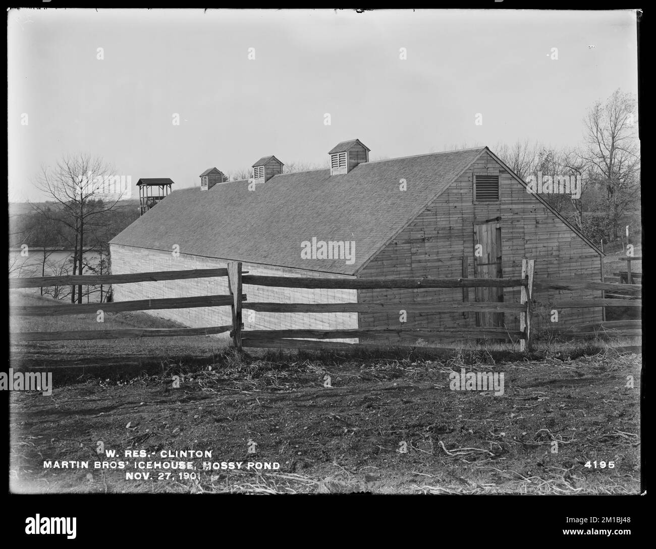 Wachusett Reservoir, Martin Brothers' icehouse, Mossy Pond, northerly ...