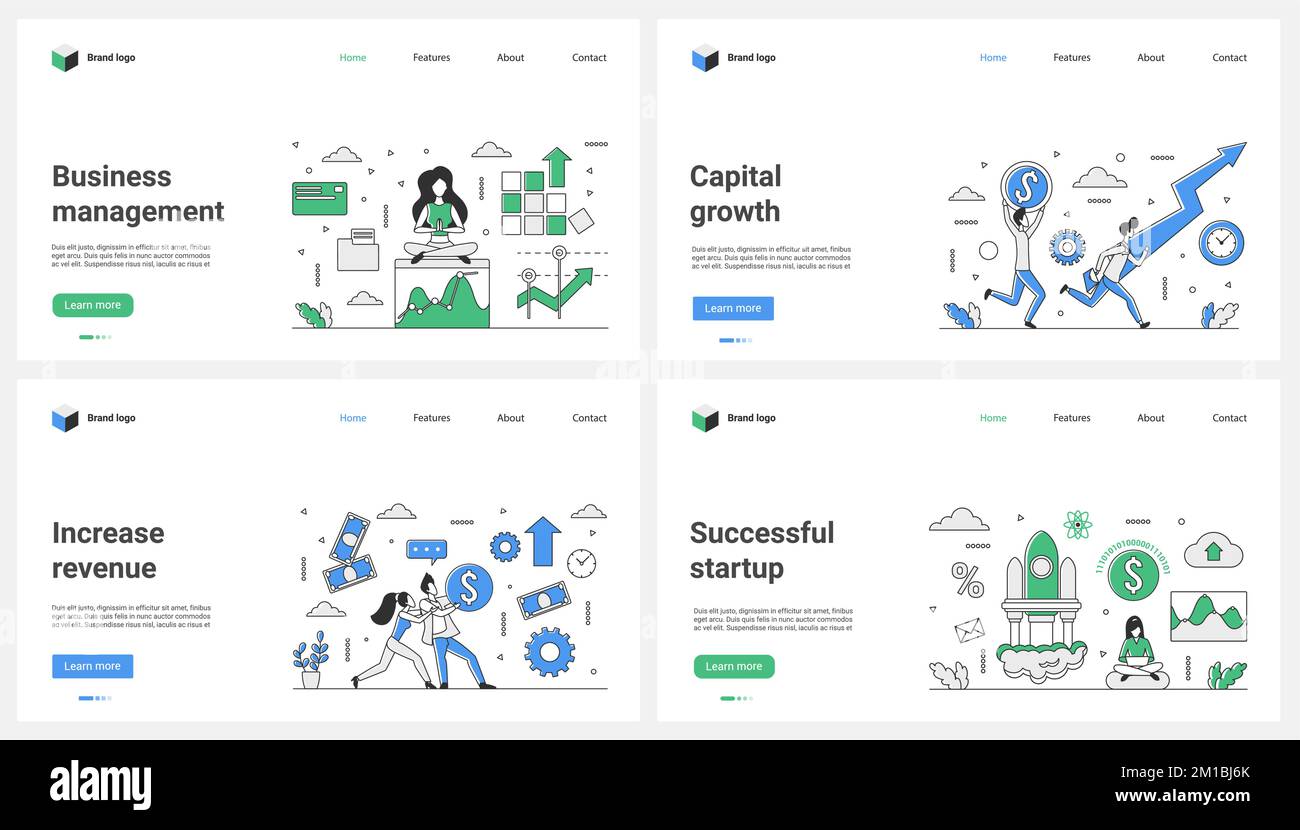 Business management and success startup, capital growth, efficiency ...