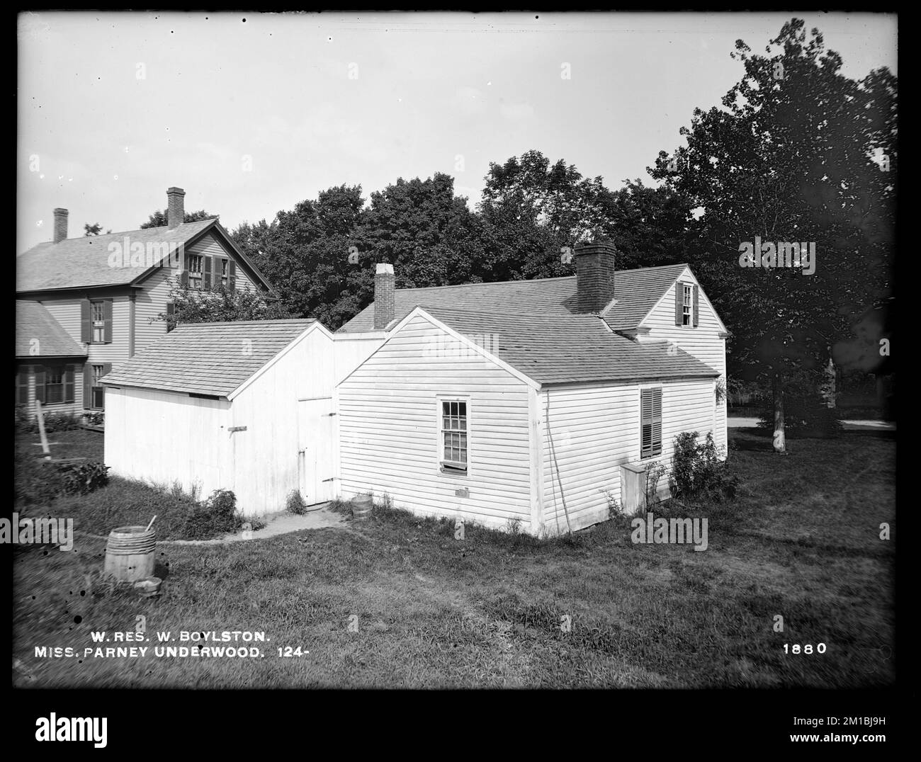 Wachusett Reservoir, Miss Parney Underwood's house, on the westerly ...