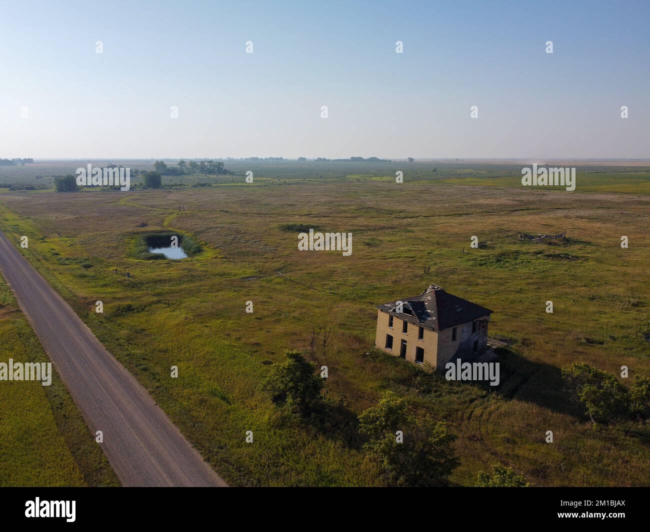 An Abandoned farmhouse in Prairies Saskatchewan, Canada Stock Photo - Alamy