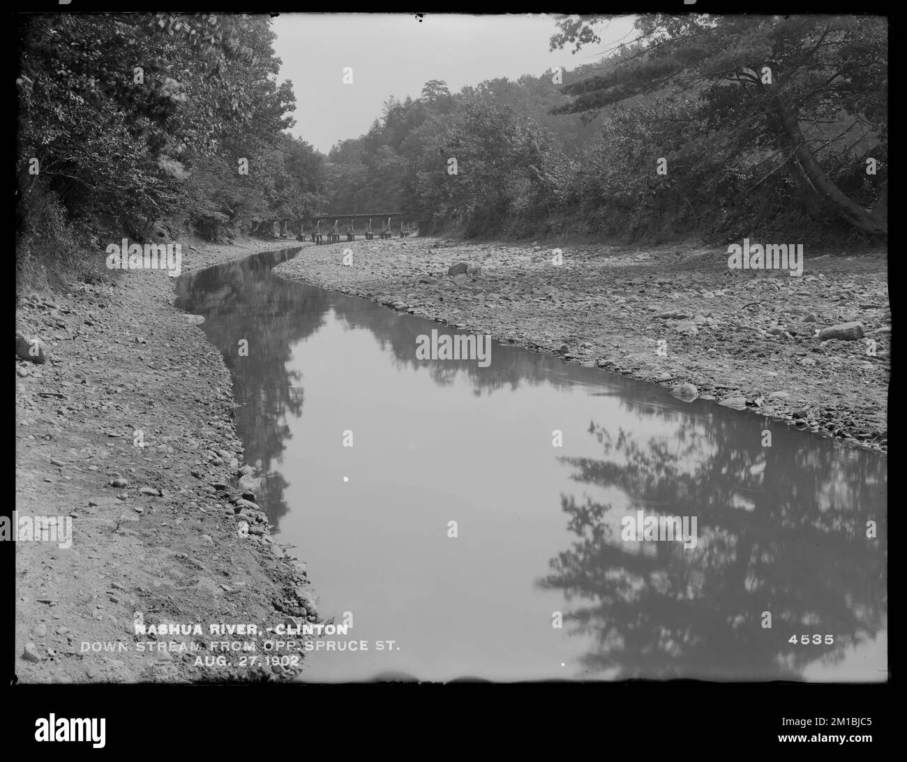 Wachusett Reservoir, Nashua River, downstream from opposite Spruce ...