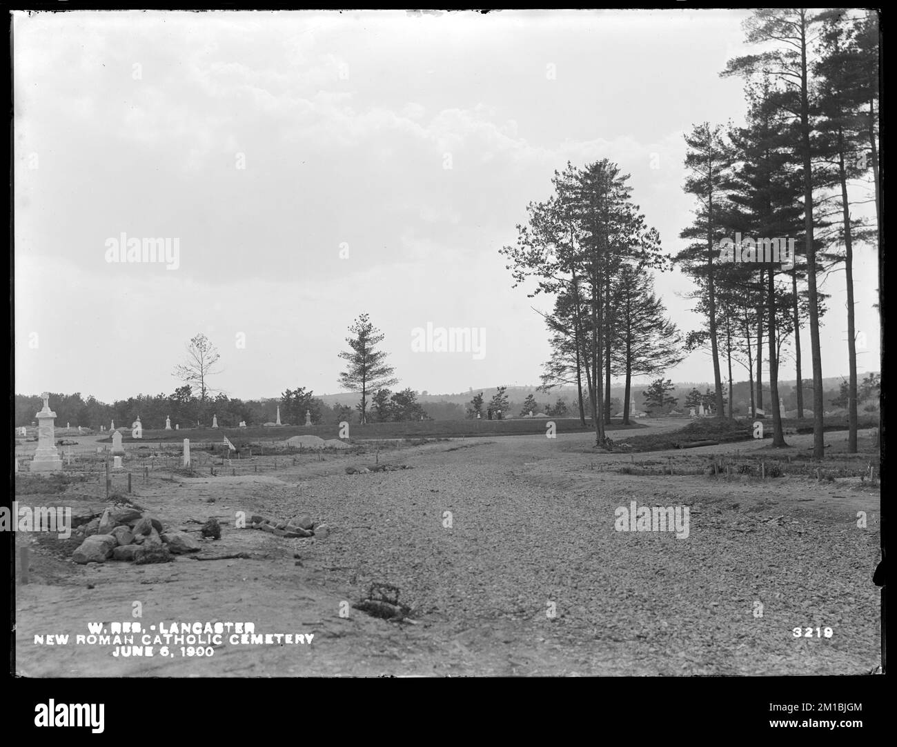 Wachusett Reservoir, new Roman Catholic Cemetery, Lancaster, Mass., Jun ...