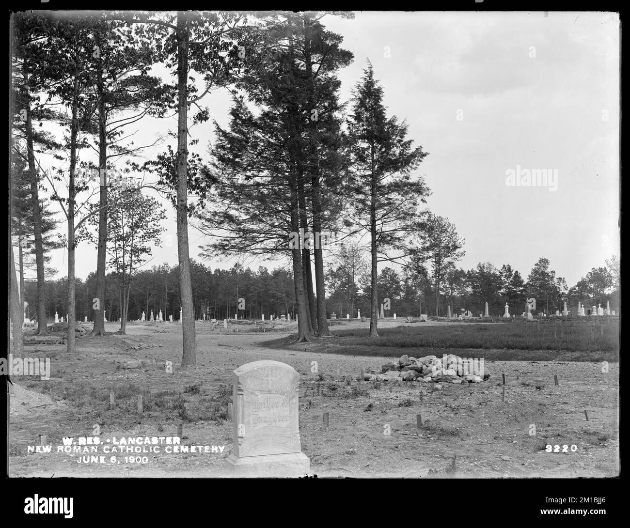 Wachusett Reservoir, new Roman Catholic Cemetery, Lancaster, Mass., Jun ...