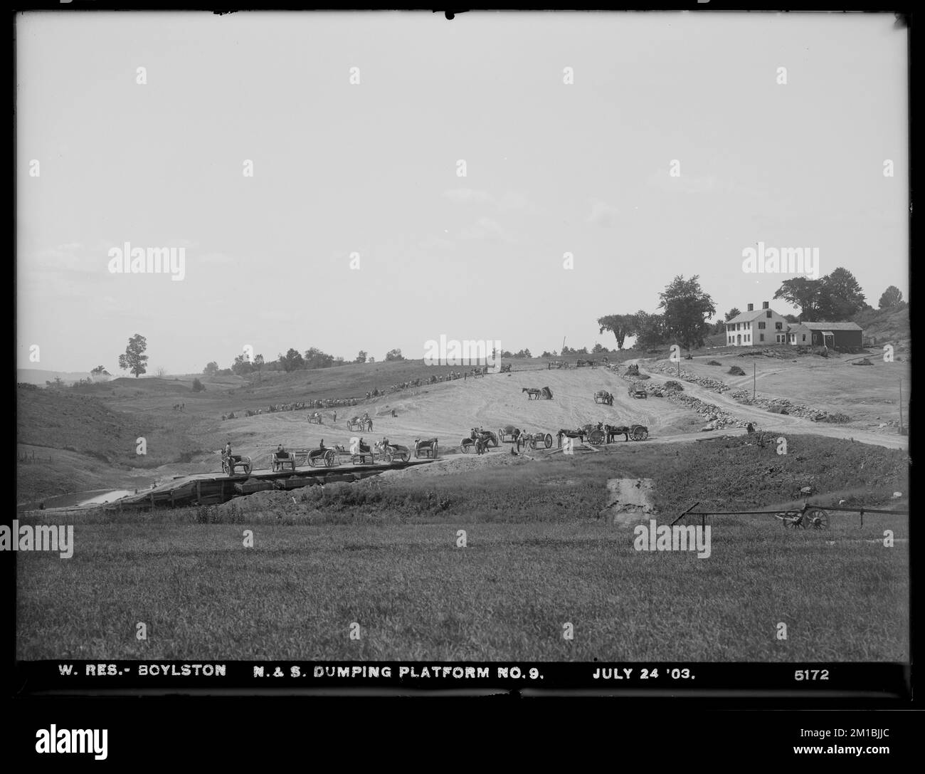 Wachusett Reservoir, Newell & Snowling Construction Company's Dumping ...