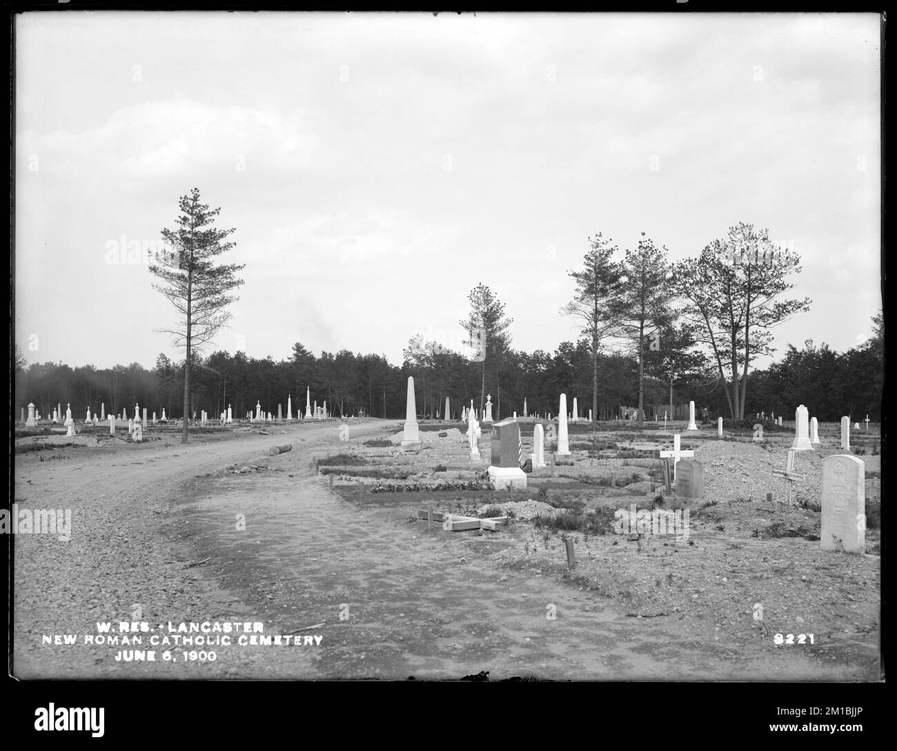 Wachusett Reservoir, new Roman Catholic Cemetery, Lancaster, Mass., Jun ...