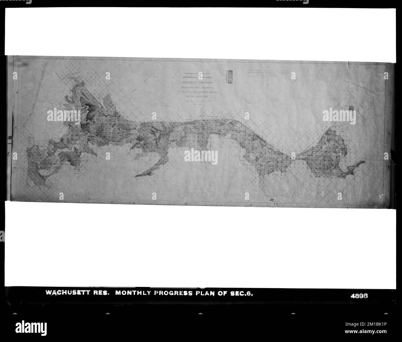 Wachusett Reservoir, North Dike, easterly portion, monthly progress ...