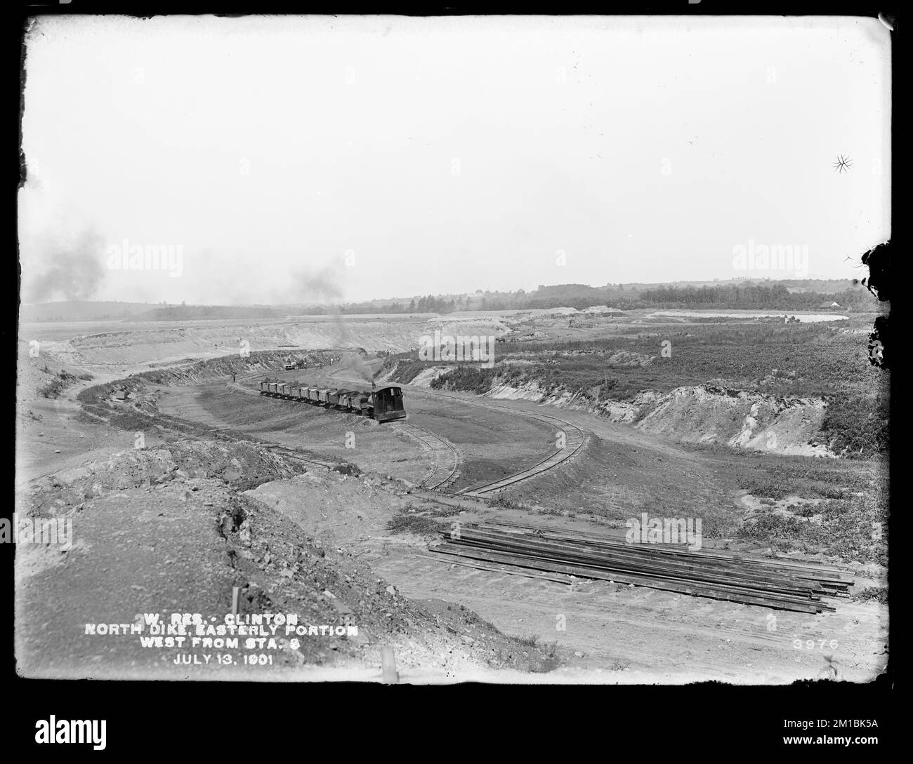 Wachusett Reservoir, North Dike, easterly portion, westerly from ...