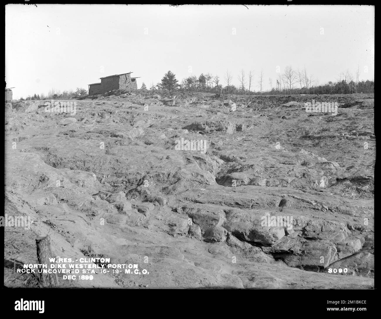 Rock cut trench Black and White Stock Photos & Images - Alamy