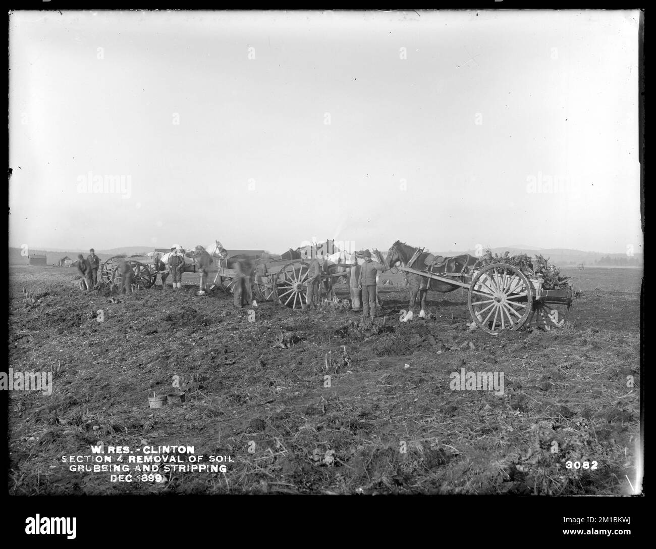 Wachusett Reservoir, removal of soil, Section 4, grubbing and stripping ...