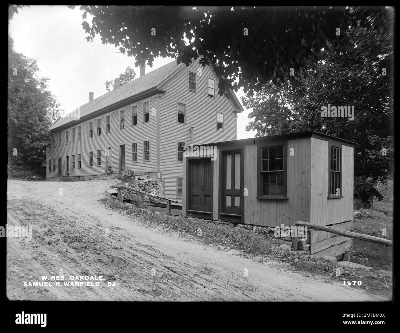 Wachusett Reservoir, Samuel R. Warfield's tenement house, on the ...