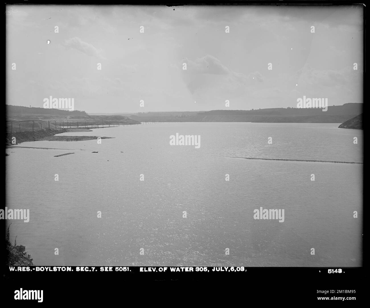 Wachusett Reservoir, Section 7, elevation of water 305 (compare with No ...