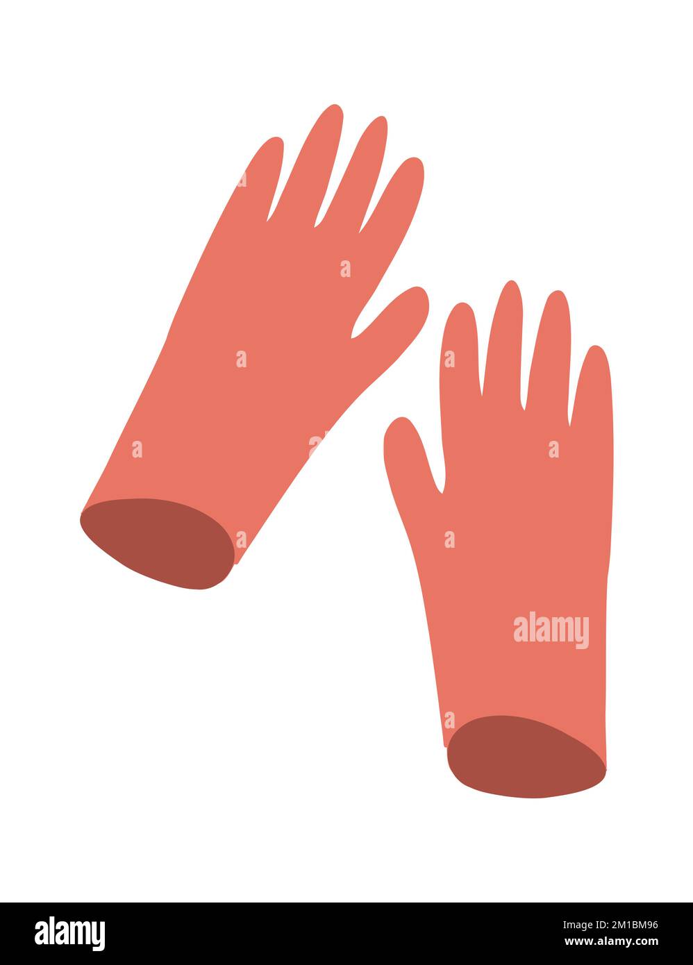 Closeup hand in construction glove Stock Vector Images - Alamy
