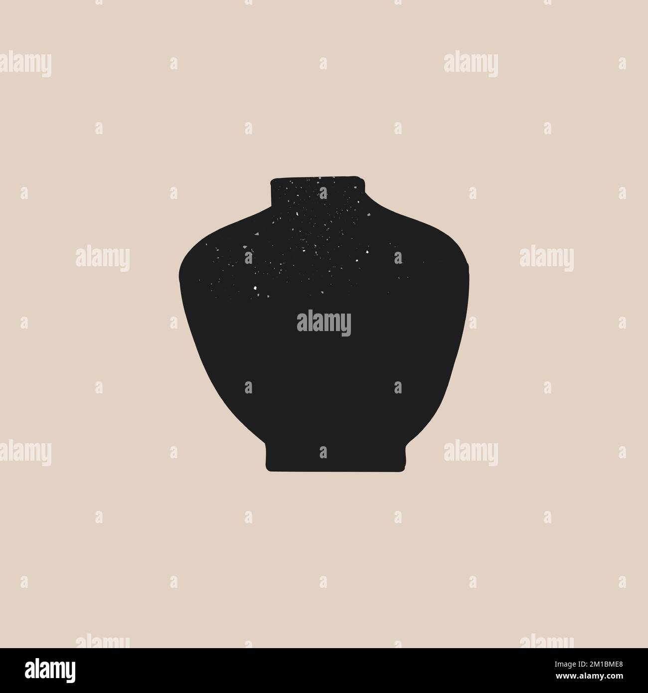 Ceramic vases. Pot pottery vase silhouette. Vector elegant greek jar ...