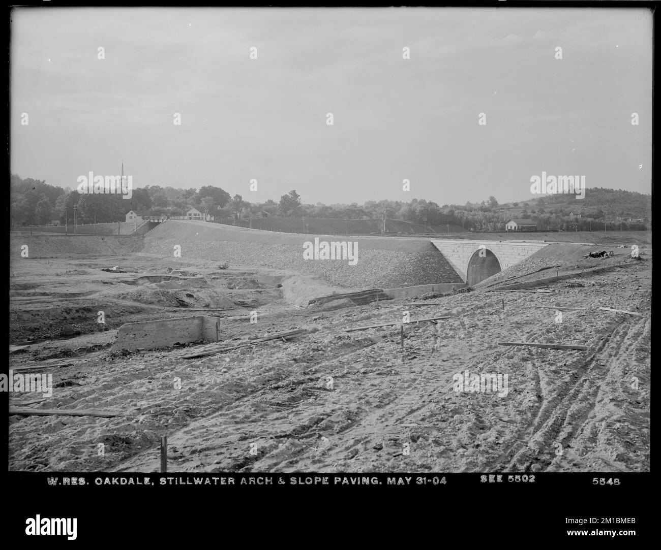 Wachusett Reservoir, slope paving and Stillwater Arch, (compare with No ...